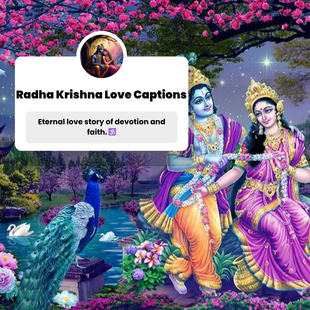 250+ Love Divine Radha Krishna Captions 2026